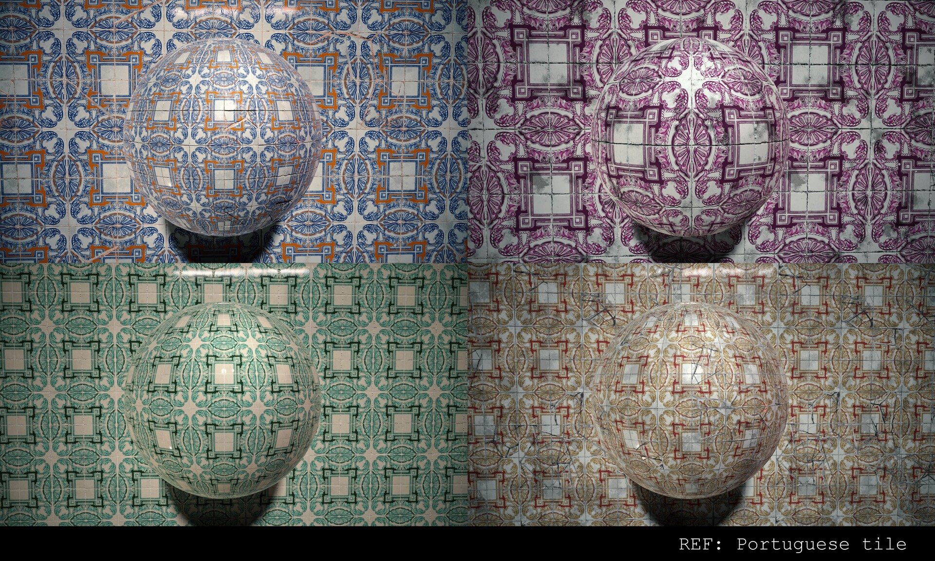 Rodrigo De La Rosa Esteban - Portuguese Tiles (Lisbon based) 8 tiles pack