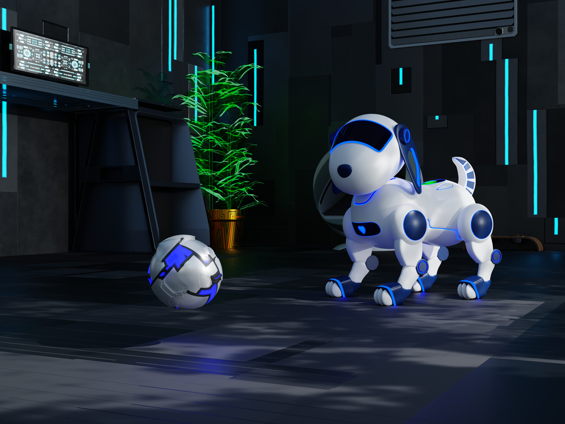 ArtStation - Robo-Dog 3D Animation
