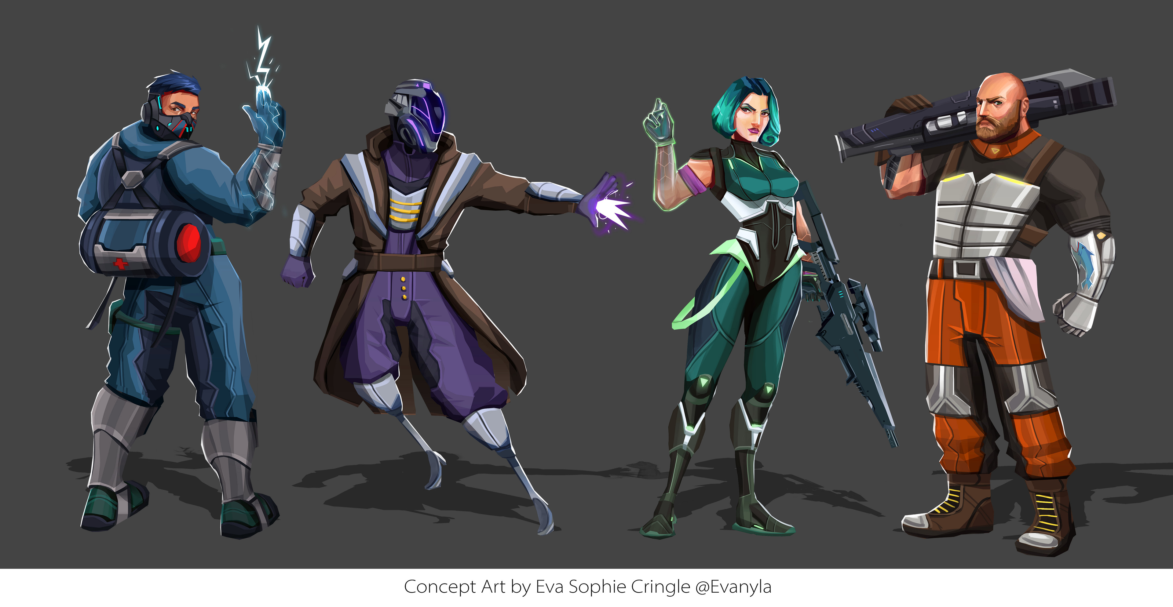 Eva Sophie Cringle - Atlassia VR Character Illustration/Concept Art