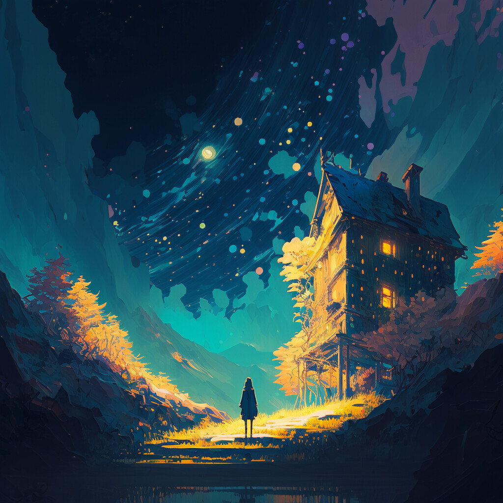 ArtStation - Magical Night and the Sky is Speaking to Me