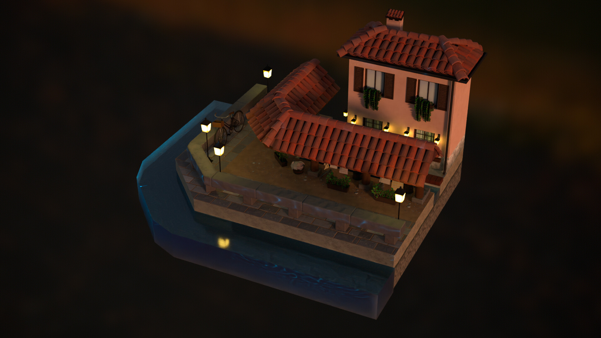 ArtStation - Milan Stylized Diorama