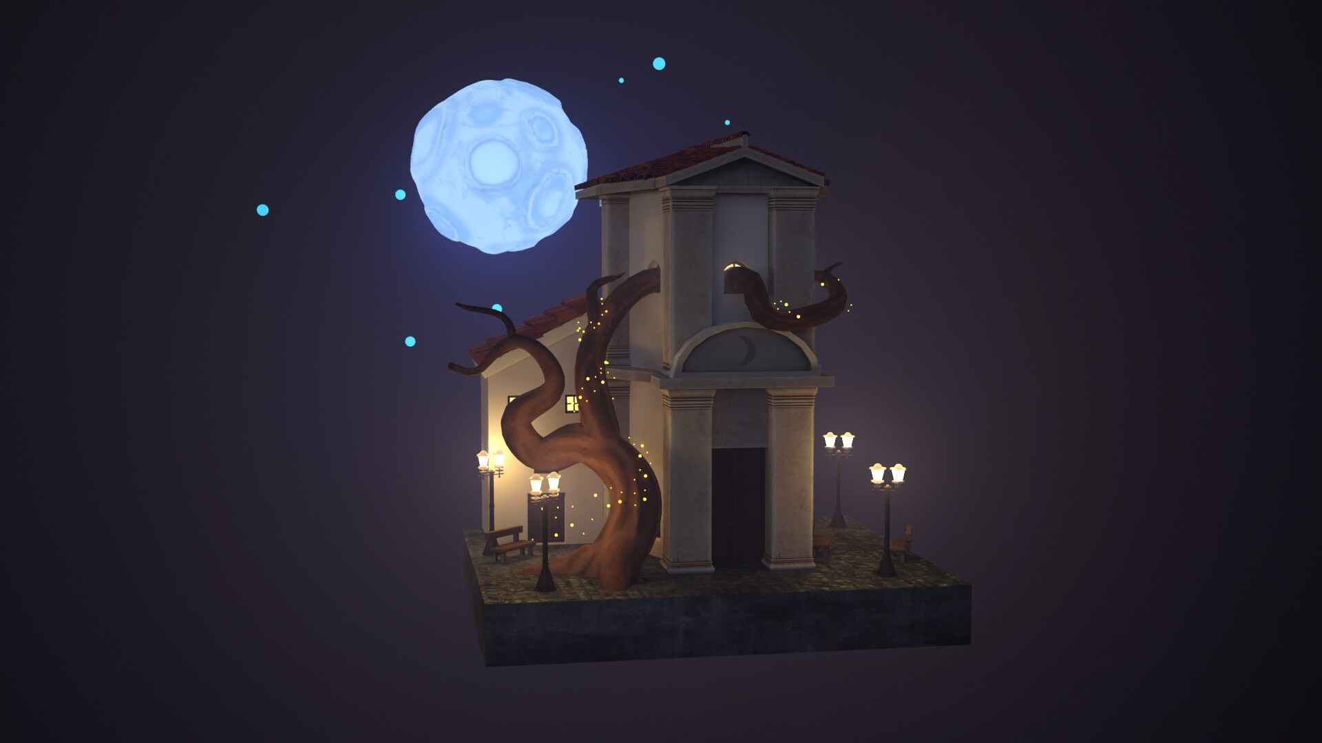 Scuola Mohole - Milan Stylized Diorama