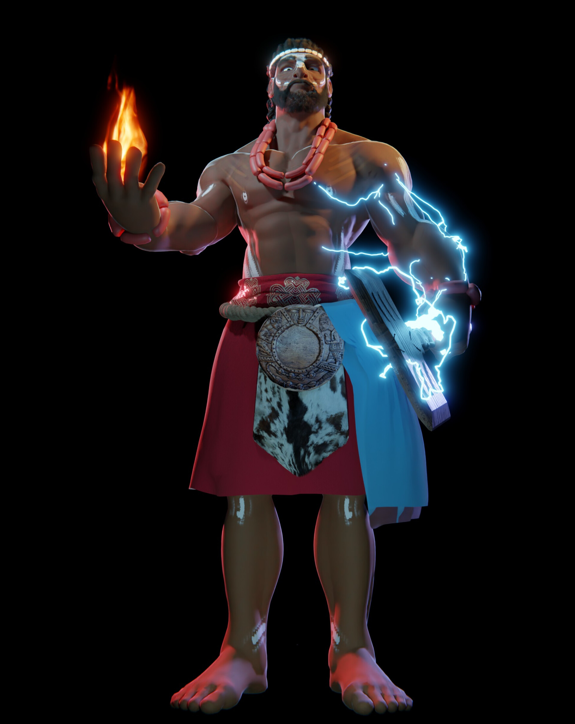 ArtStation - Legend of sango :The Third ruler of the Yoruba kingdom