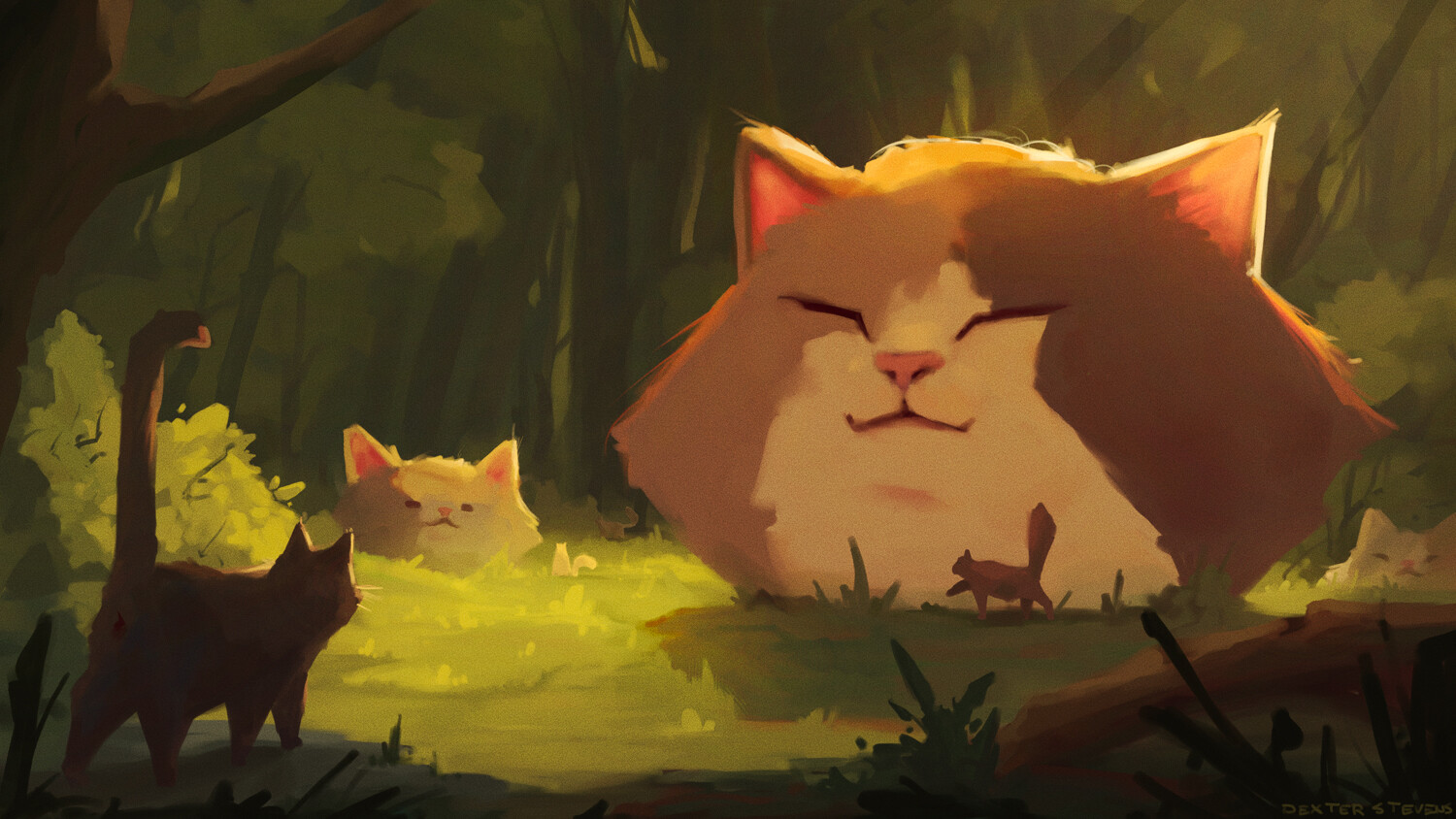 ArtStation - Forest of cats