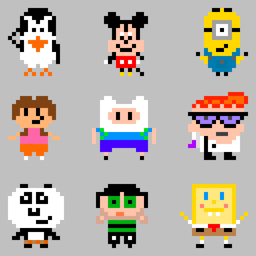 João G - Pixelated Characters