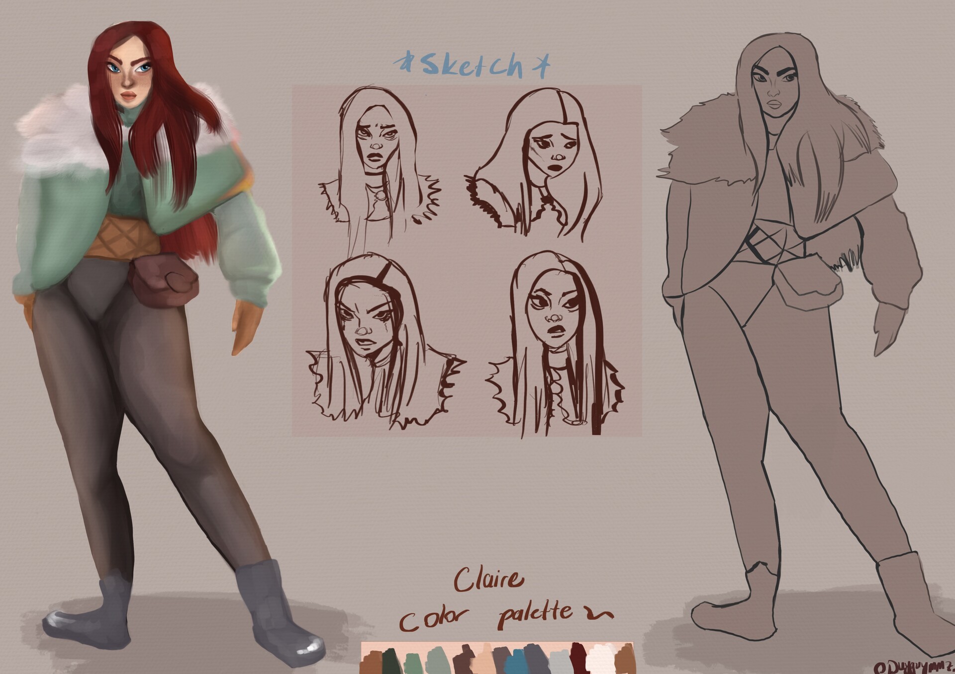 ArtStation - Claire / Character Design