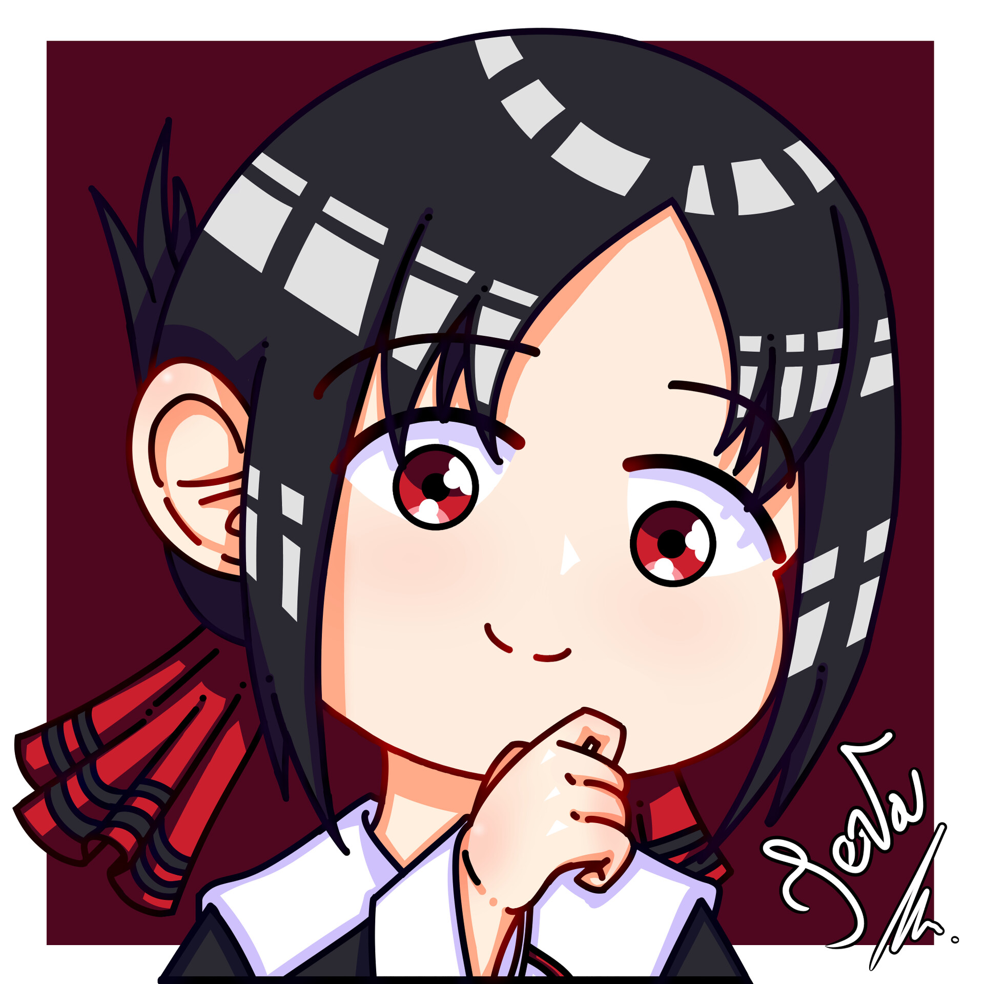 ArtStation - Kaguya- Sama Wa Kokurasetai | Chibi Kaguya