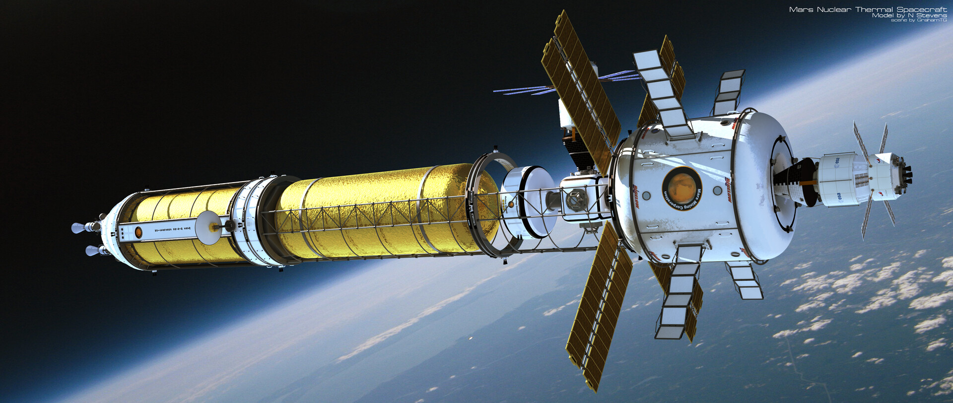Graham Gazzard - Mars Nuclear Thermal Spacecraft Concept.