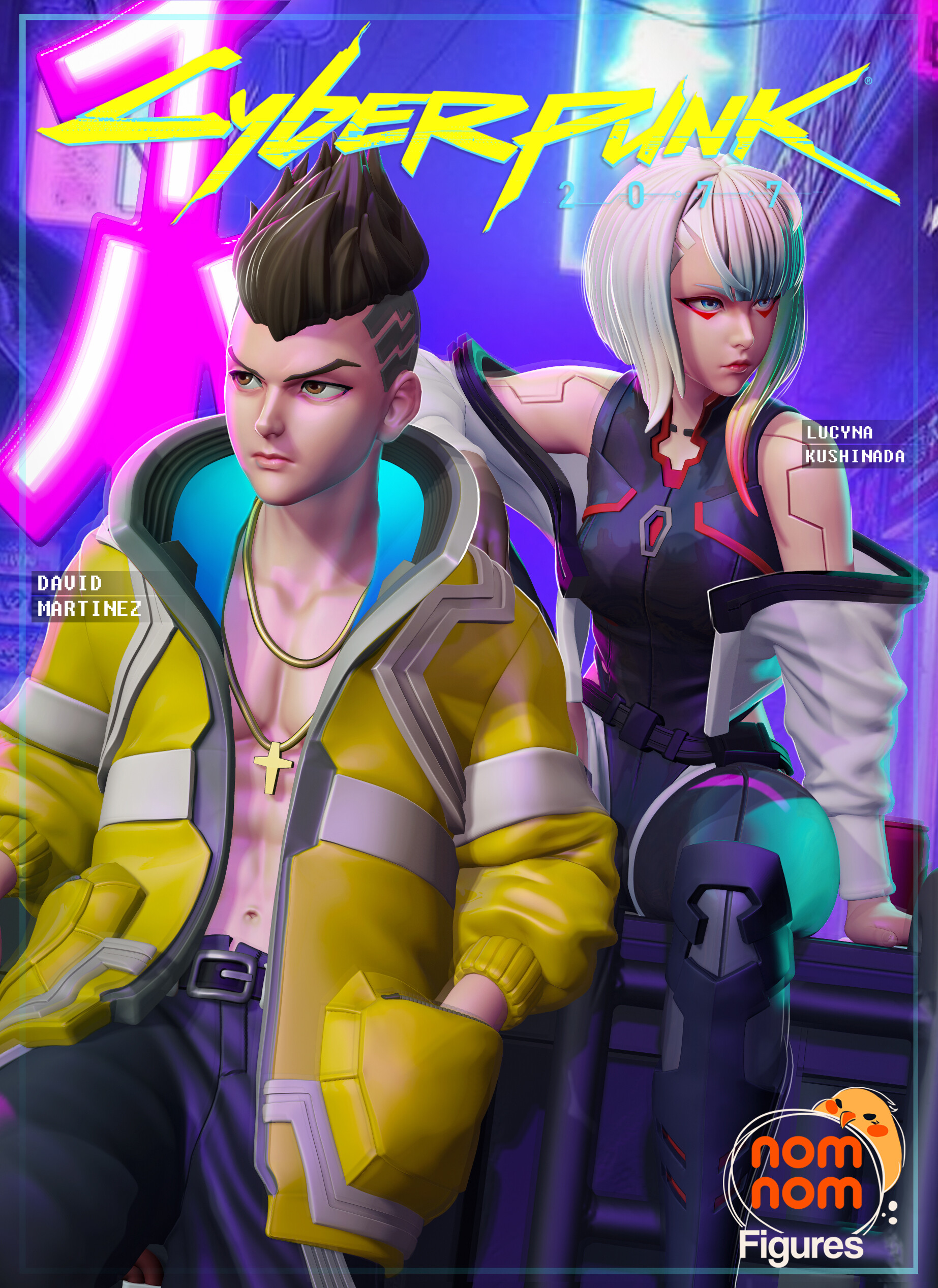 NomNom Figures - Lucy x David - Cyberpunk