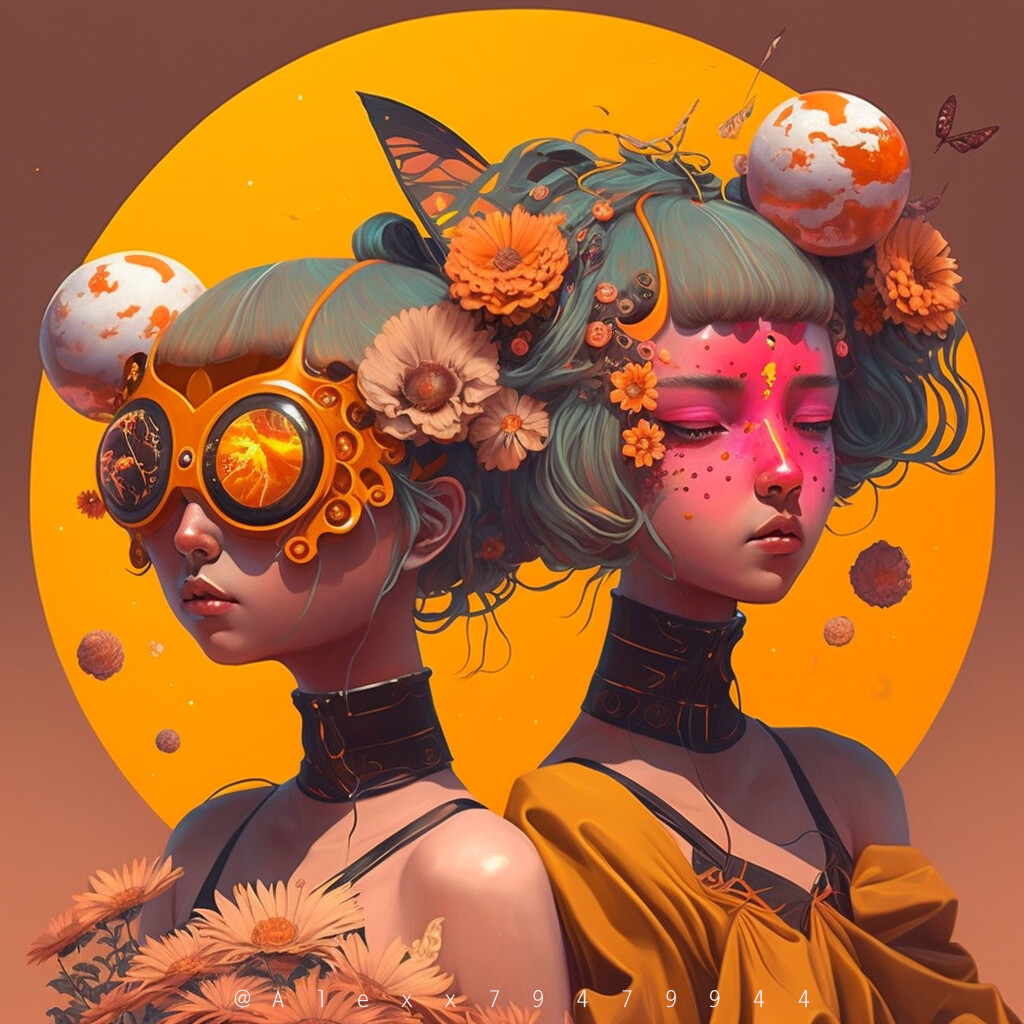 ArtStation - Portrait of Moon Girls