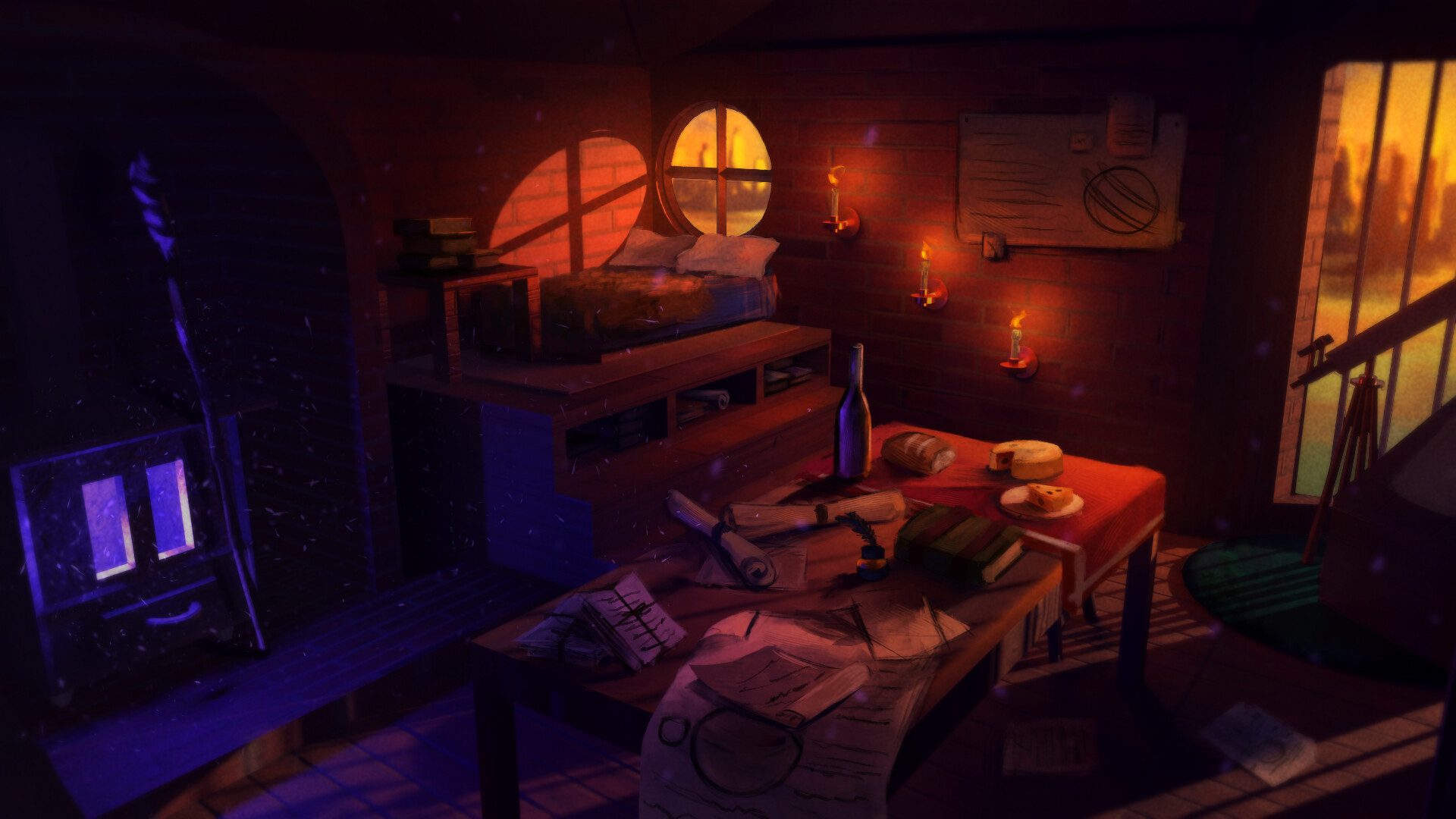 ArtStation - The mage's room