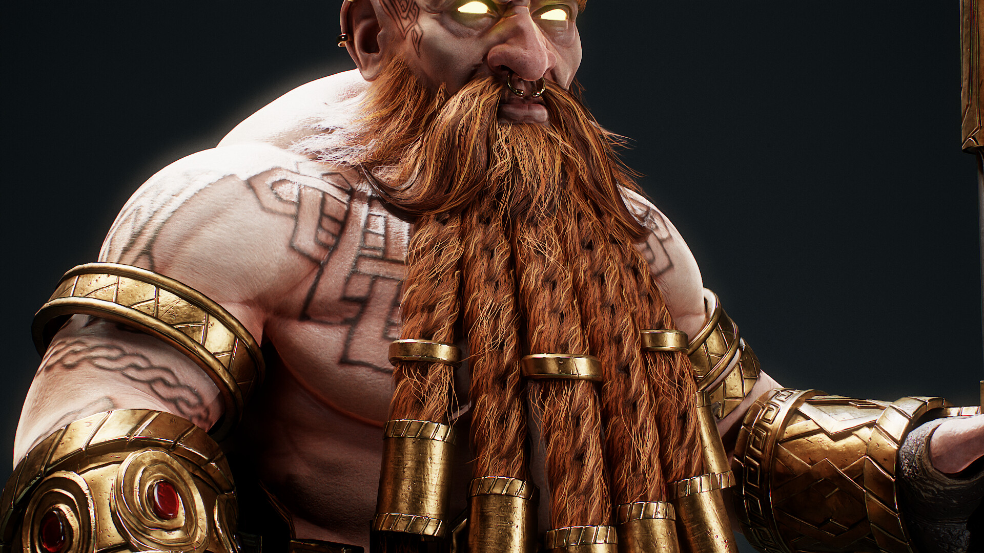 Operus de los Reyes - Dwarf Slayer - Warhammer Fanart