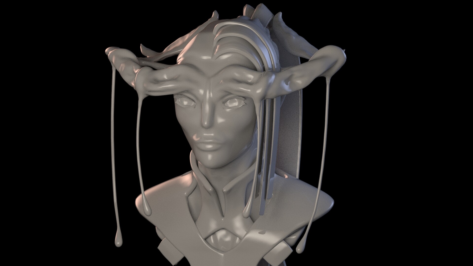 ArtStation - 3D Alien Bust