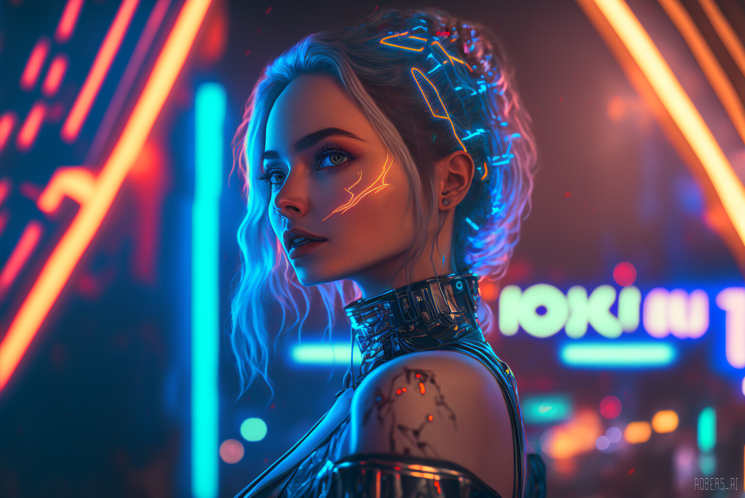 ArtStation - Neon Girl