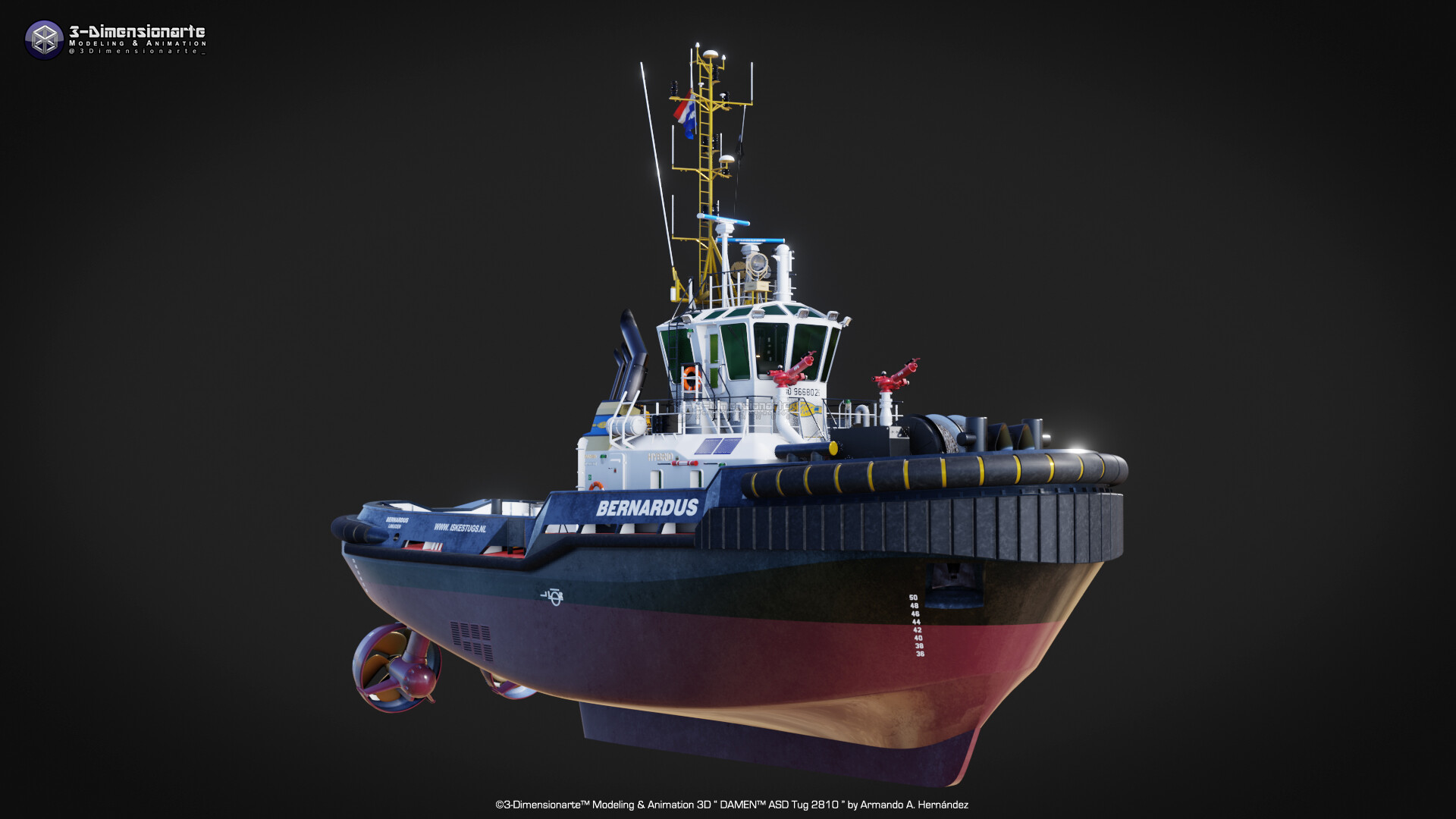 ArtStation - ASD Tug 2810 [Overview]