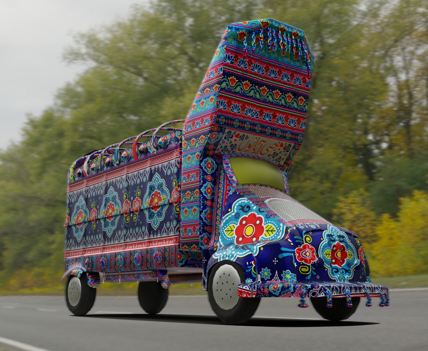 ArtStation - Pakistani Truck Art