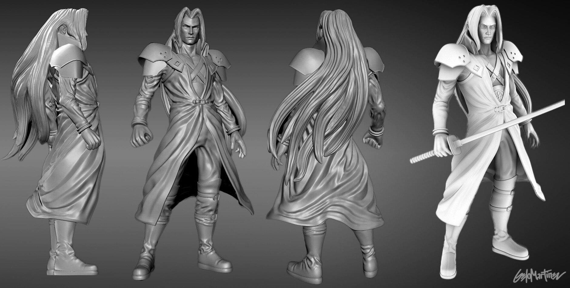 ArtStation - Sephiroth 3D sculpt