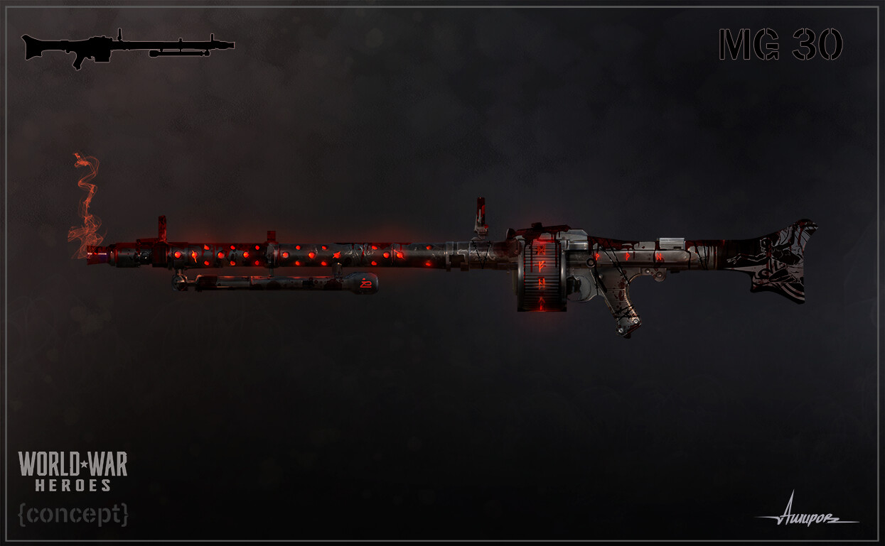 ArtStation - MG 30 , Skin: "WTH"