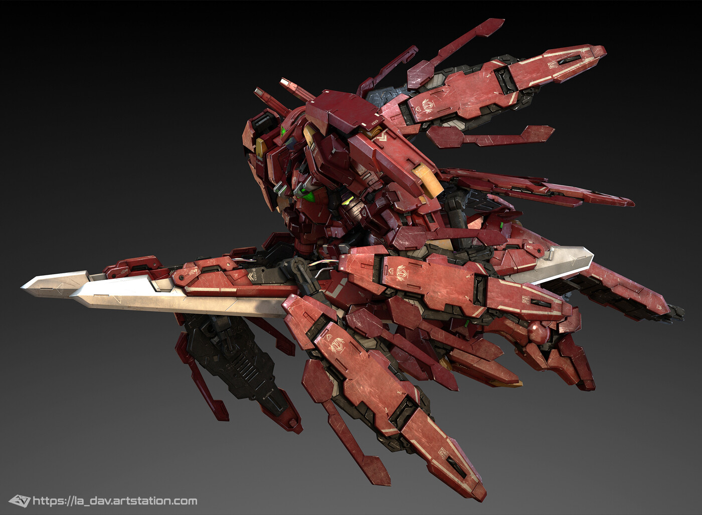 ArtStation - GNY-001F/hs-A01D GUNDAM ASTRAEA TYPE-F "AVARANG DASH" OP-SET