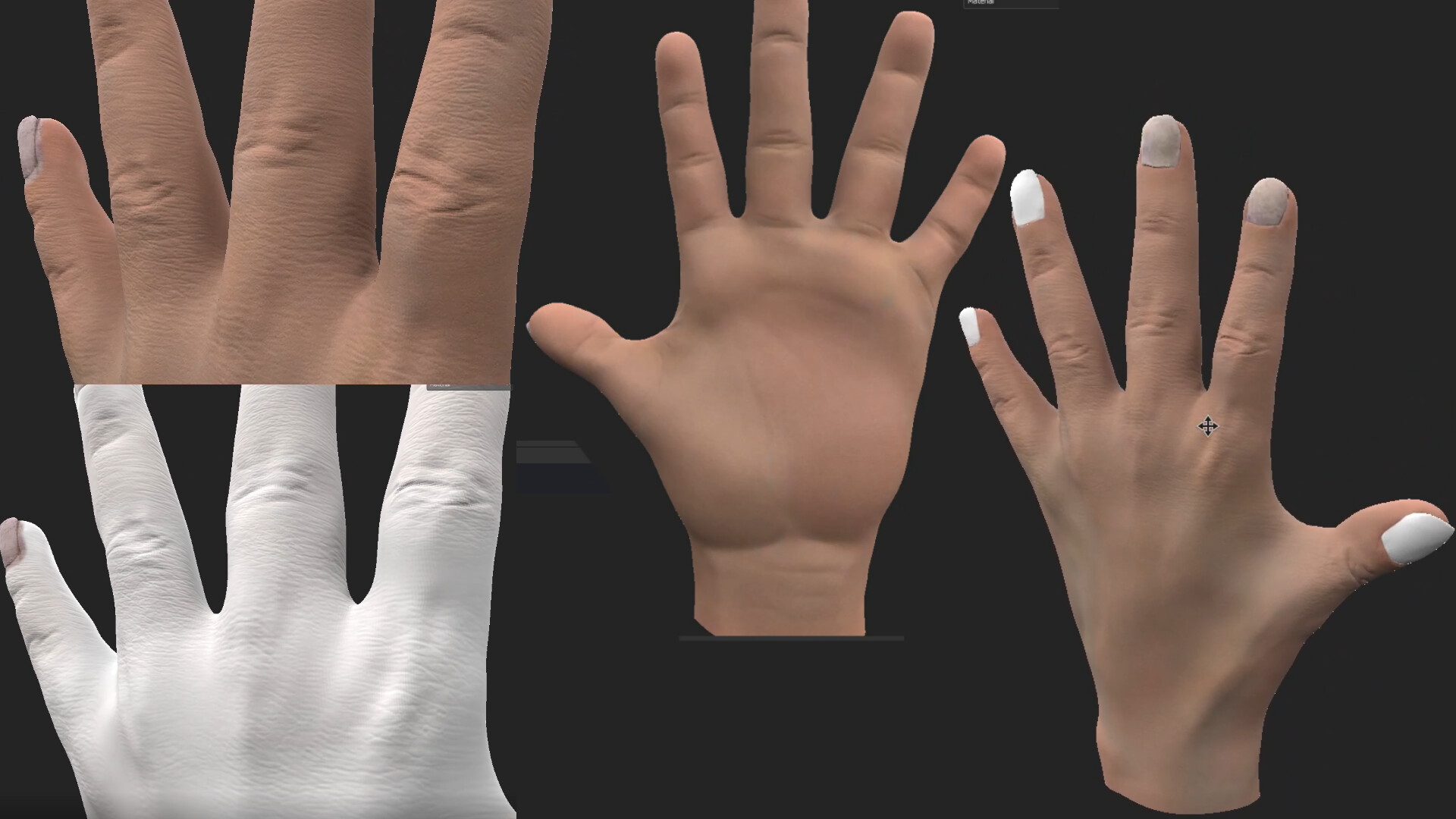 ArtStation - Substance Hand Texture, 1st Pass