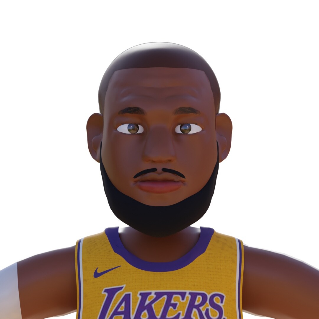 ArtStation - Lebron James & Stephen Curry 3d Models