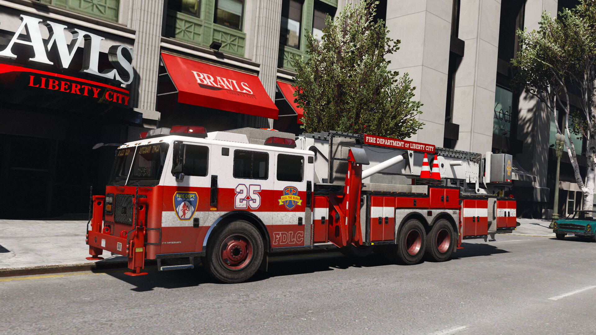Guy Thornton - GTA V Mod - FDLC Ladder Truck (2021)