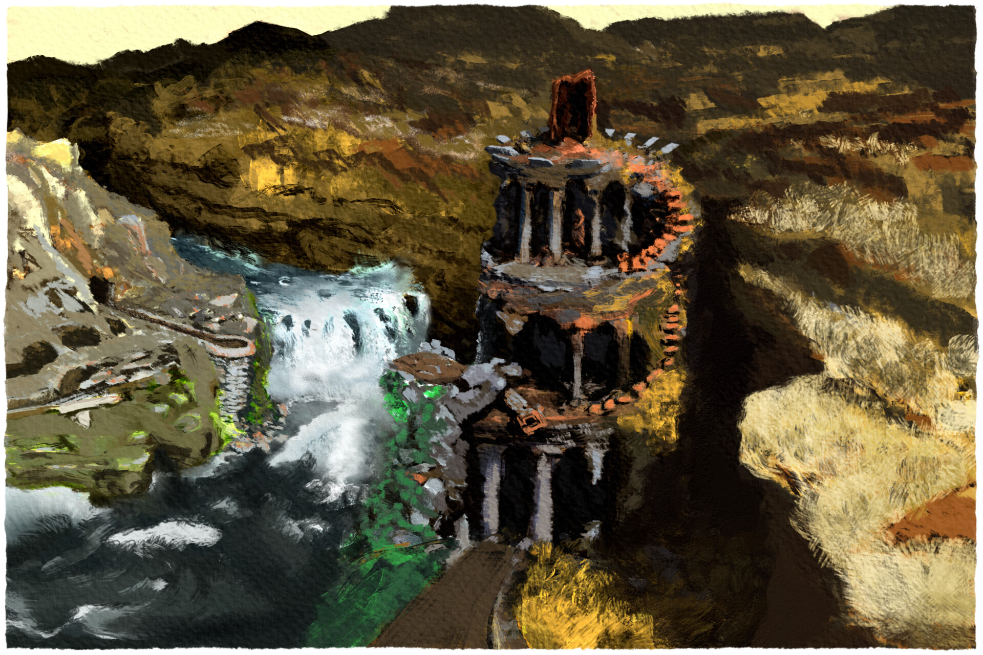 ArtStation - Left Behind Temple