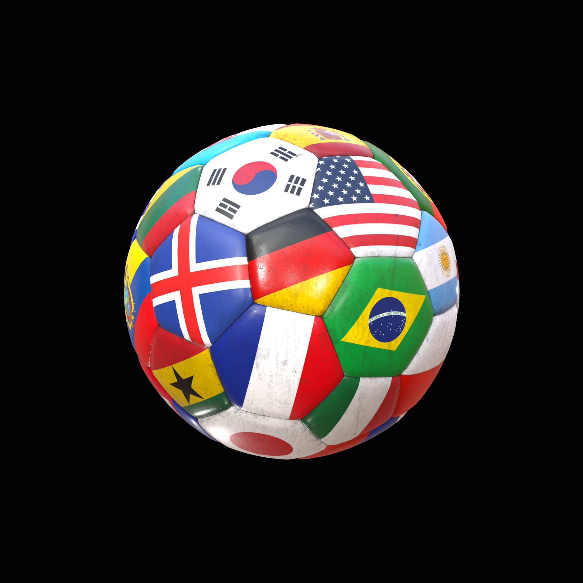 Soccer Ball Texture Maya