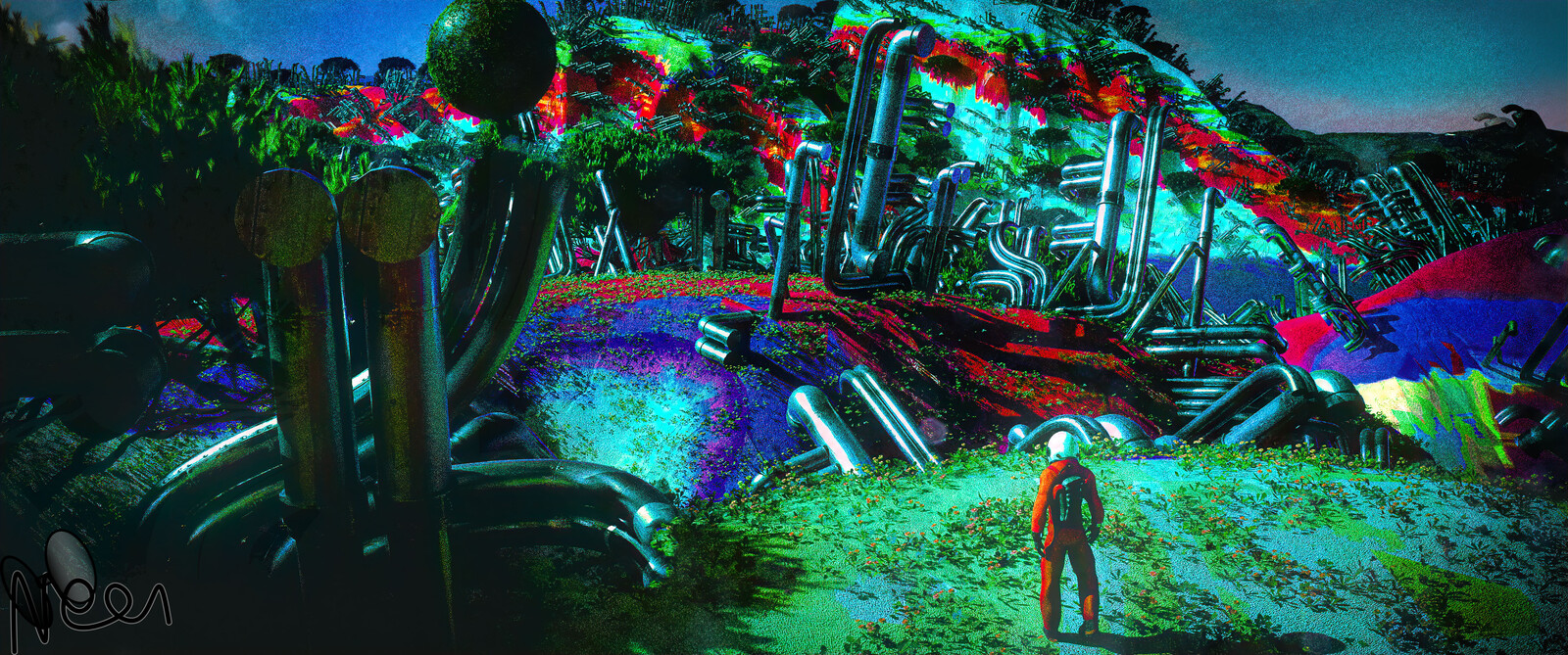 Neon gravity - abstract settings