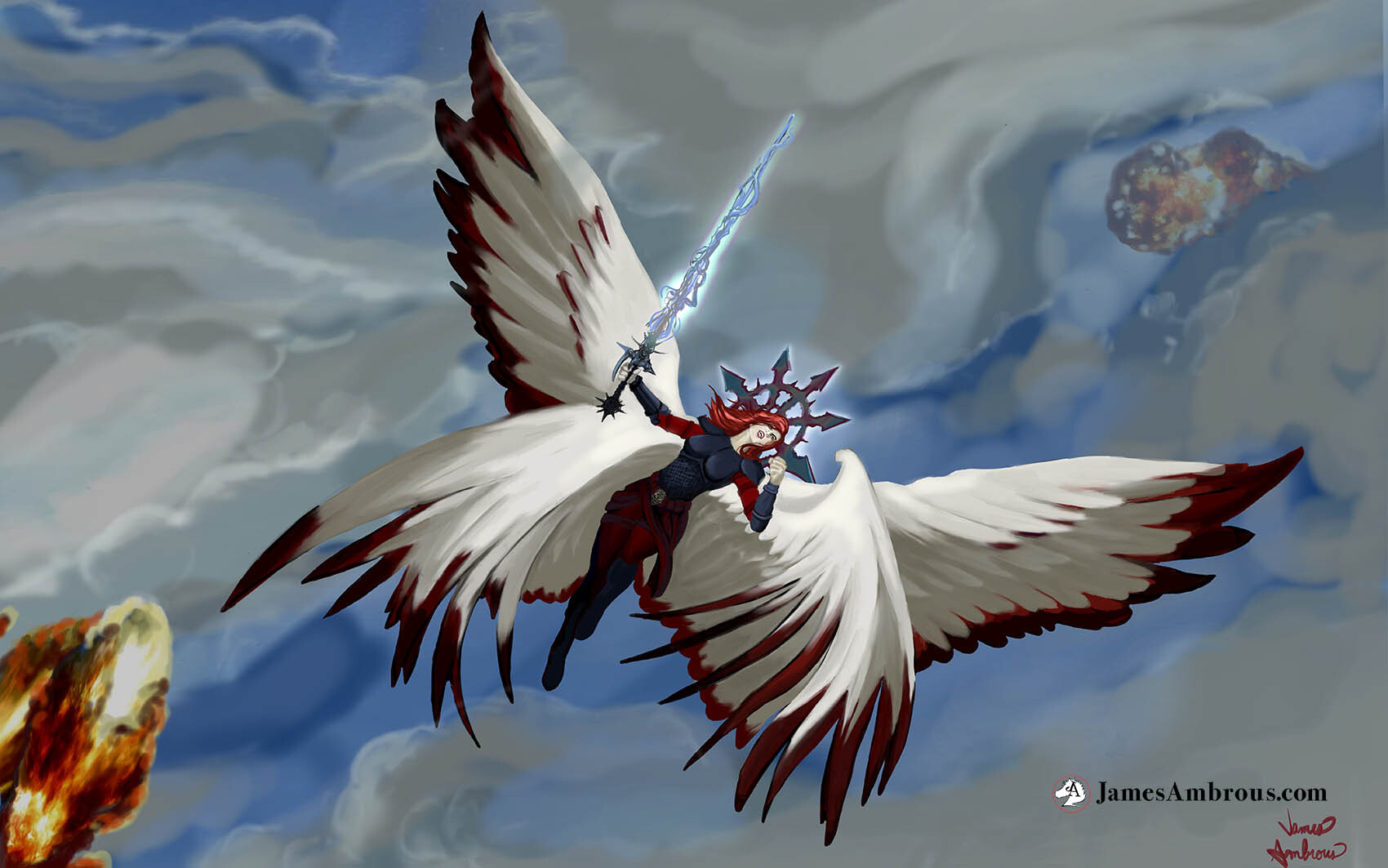 ArtStation - Chaos Lightning Angel