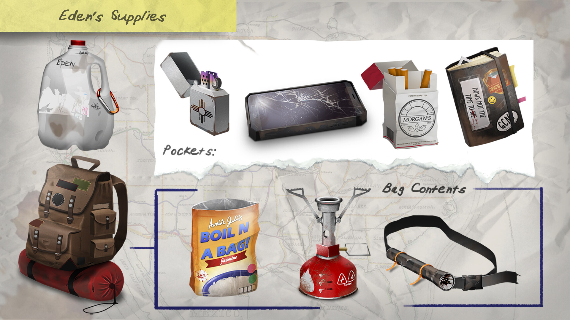 ArtStation - "Eden" Train Hopper - 2D Prop Concepts