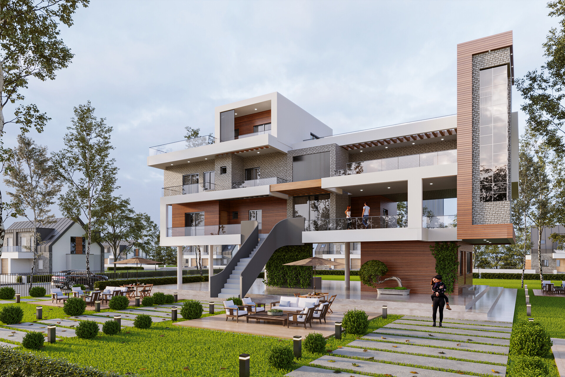 ArtStation - Exterior Architectural Visulization of Bunglow