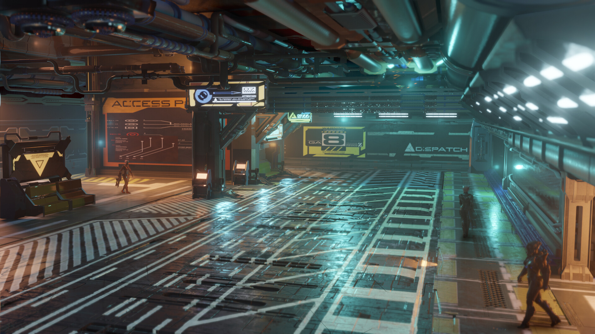 ArtStation - Science Fiction Scene Concept Map 科幻场景概念图