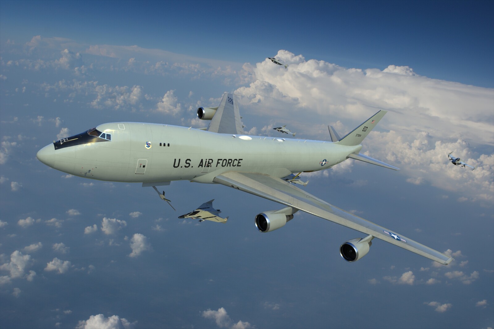 Tim Samedov - Boeing 747 Airborne Aircraft Carrier 3D model