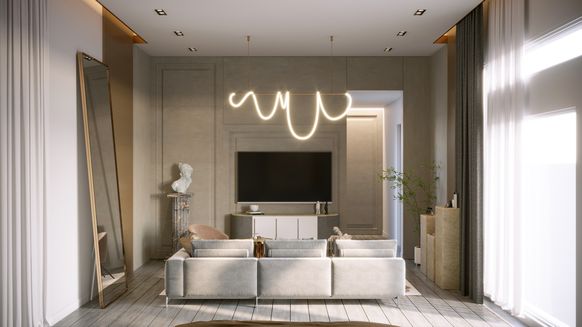 Ali Saada - Autumnal Master bedroom