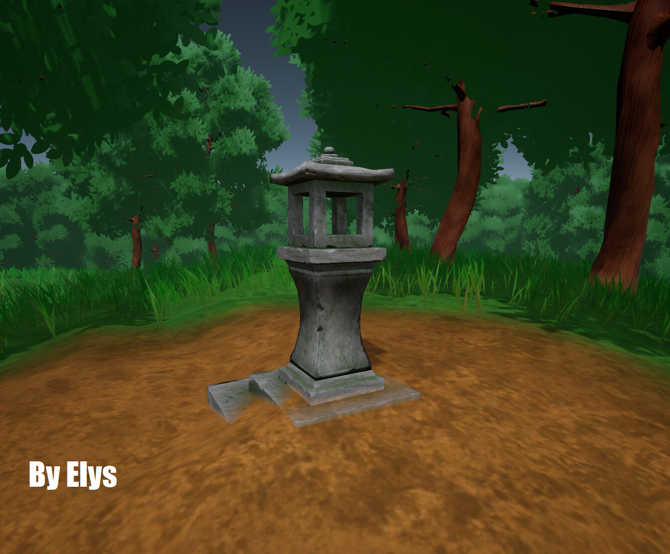 ArtStation - Stylized Stone Shrine