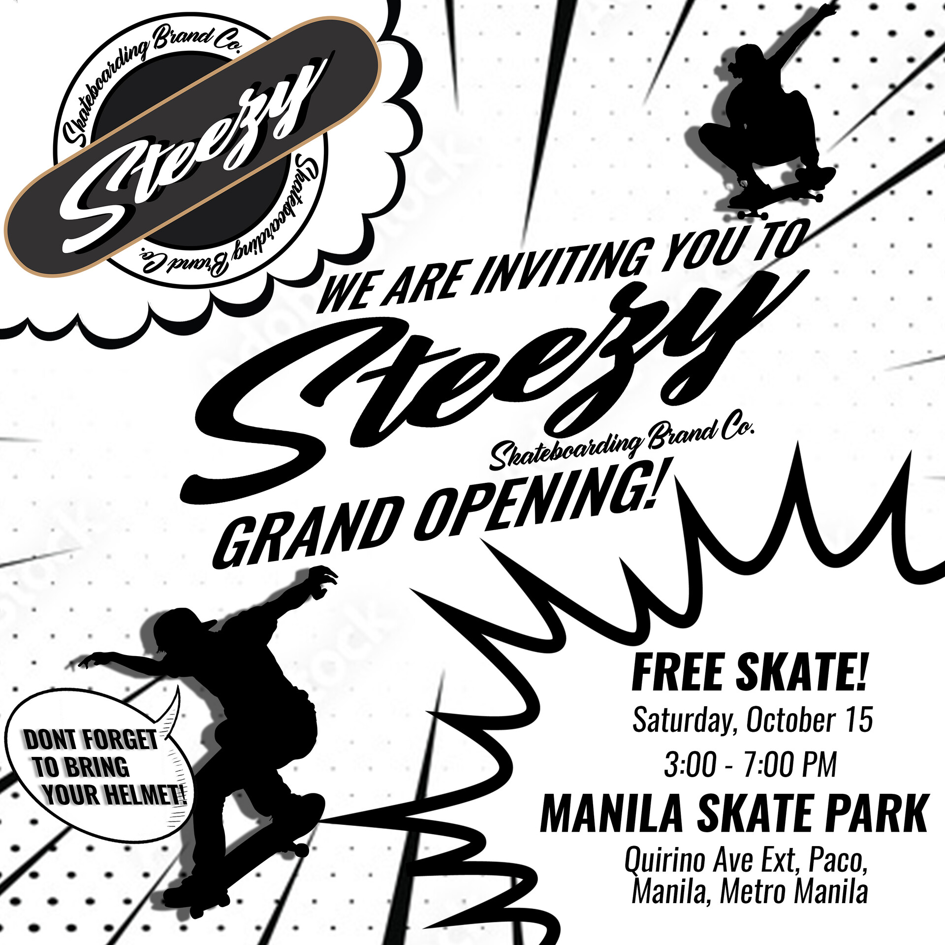 ArtStation - Steezy Skateboarding Brand Co. sample posters (self ...