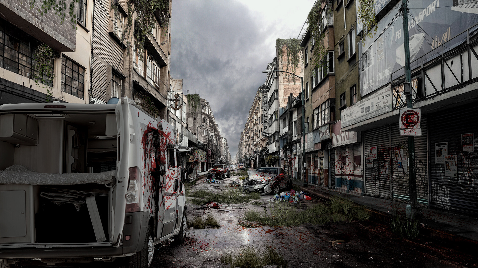 ArtStation - Zombie Apocalypse - Matte Painting