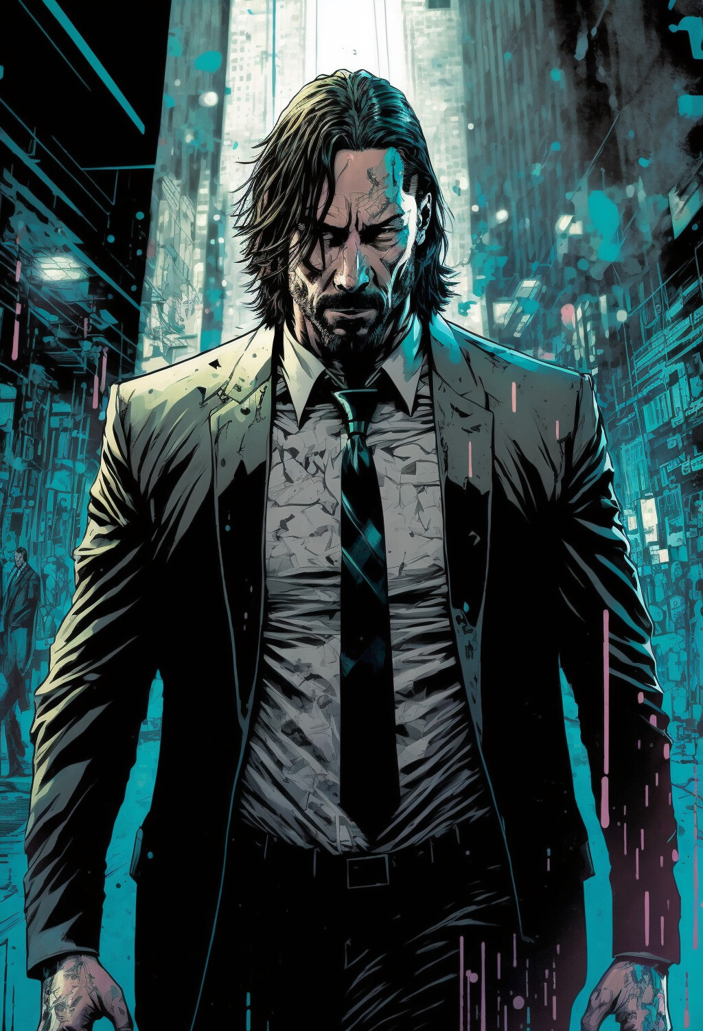 ArtStation - John Wick - Jim Lee Style