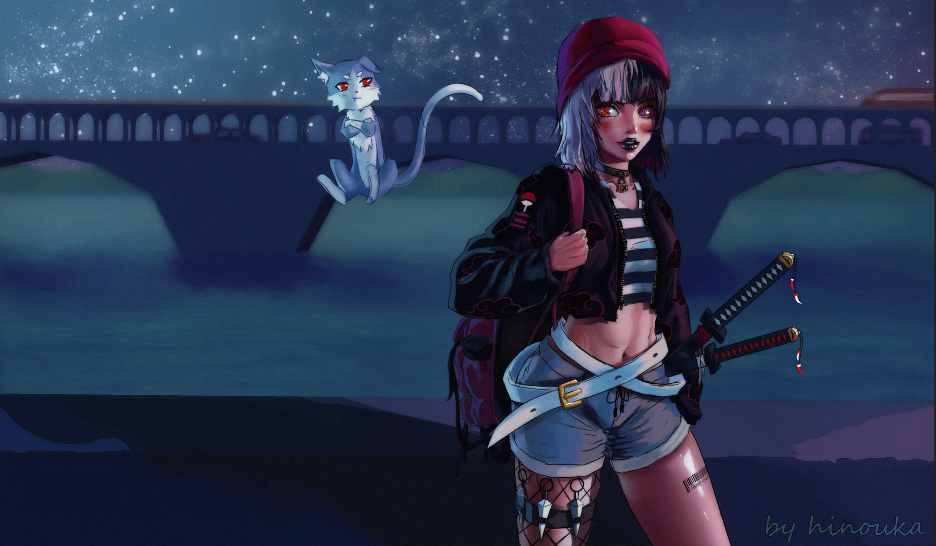 ArtStation - Original Character & Puck from Re:Zero illustration