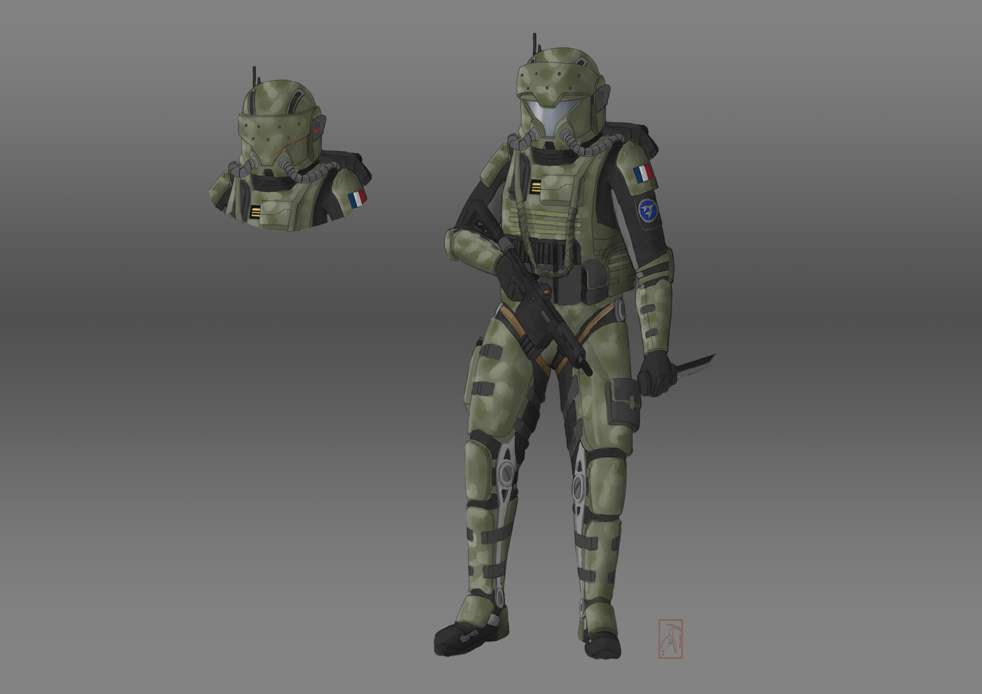 ArtStation - Armed guard project