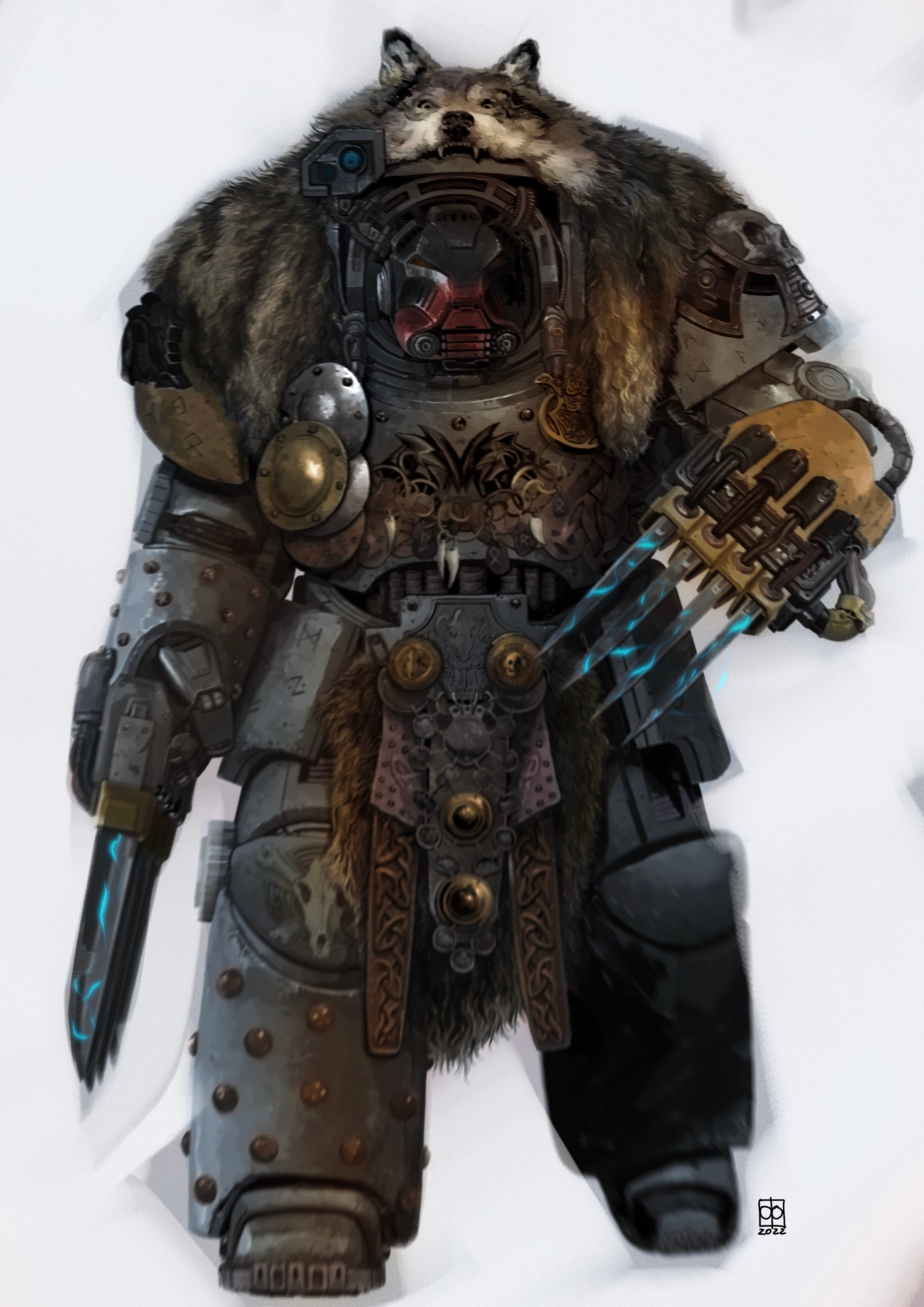 Daniel Irwin - Space Wolf Terminator (Helmeted Variant)