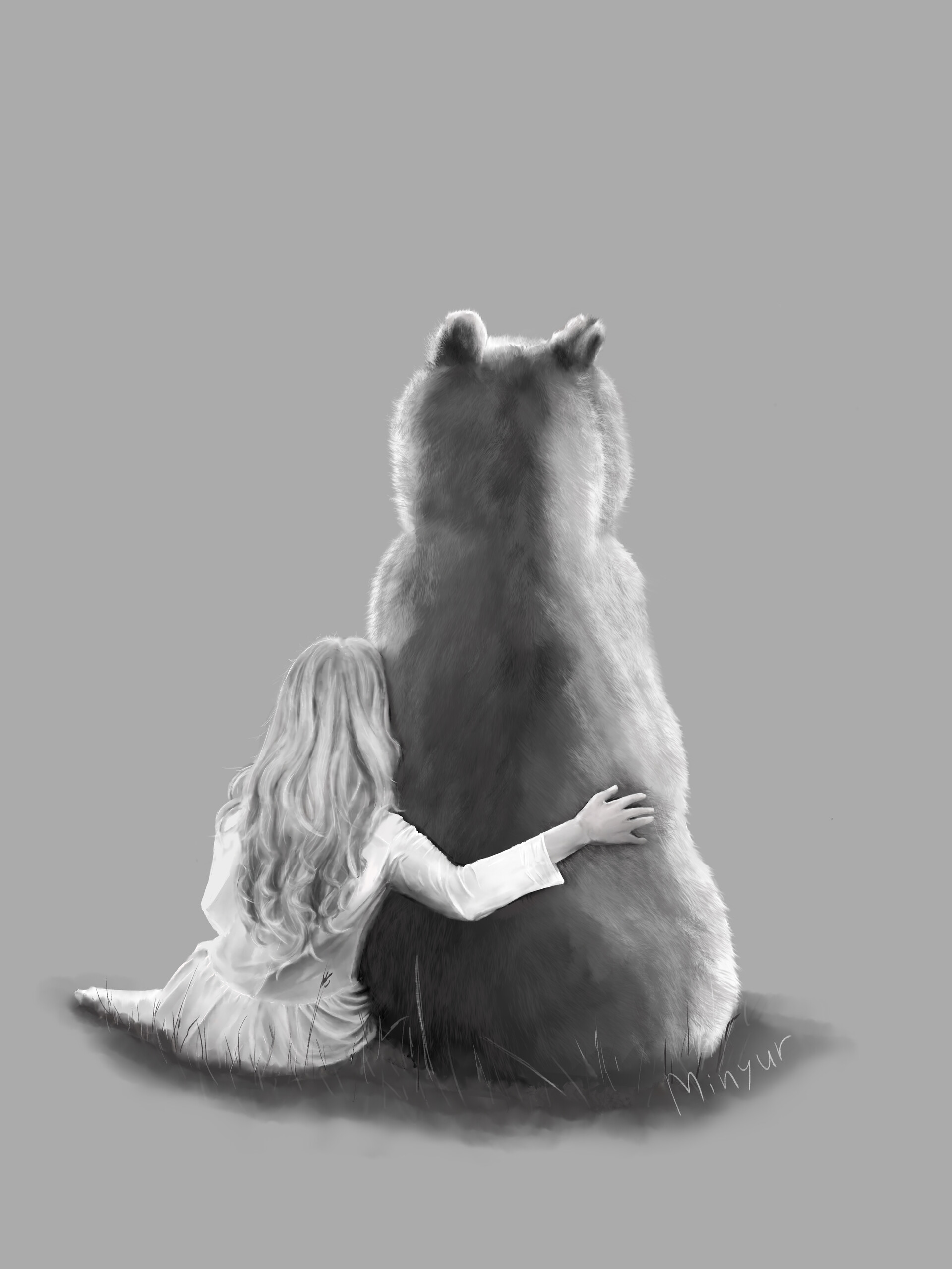 ArtStation - The girl and the bear