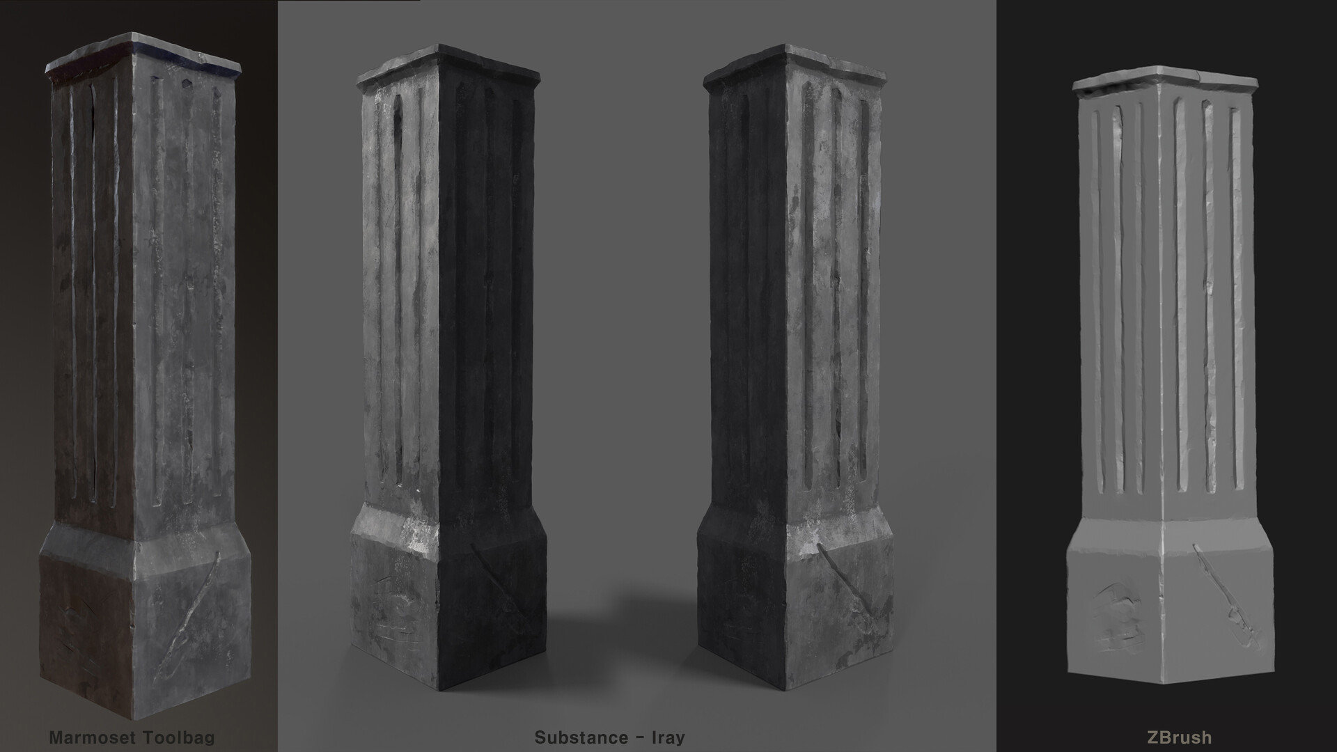 ArtStation - Simple Stone Pillar
