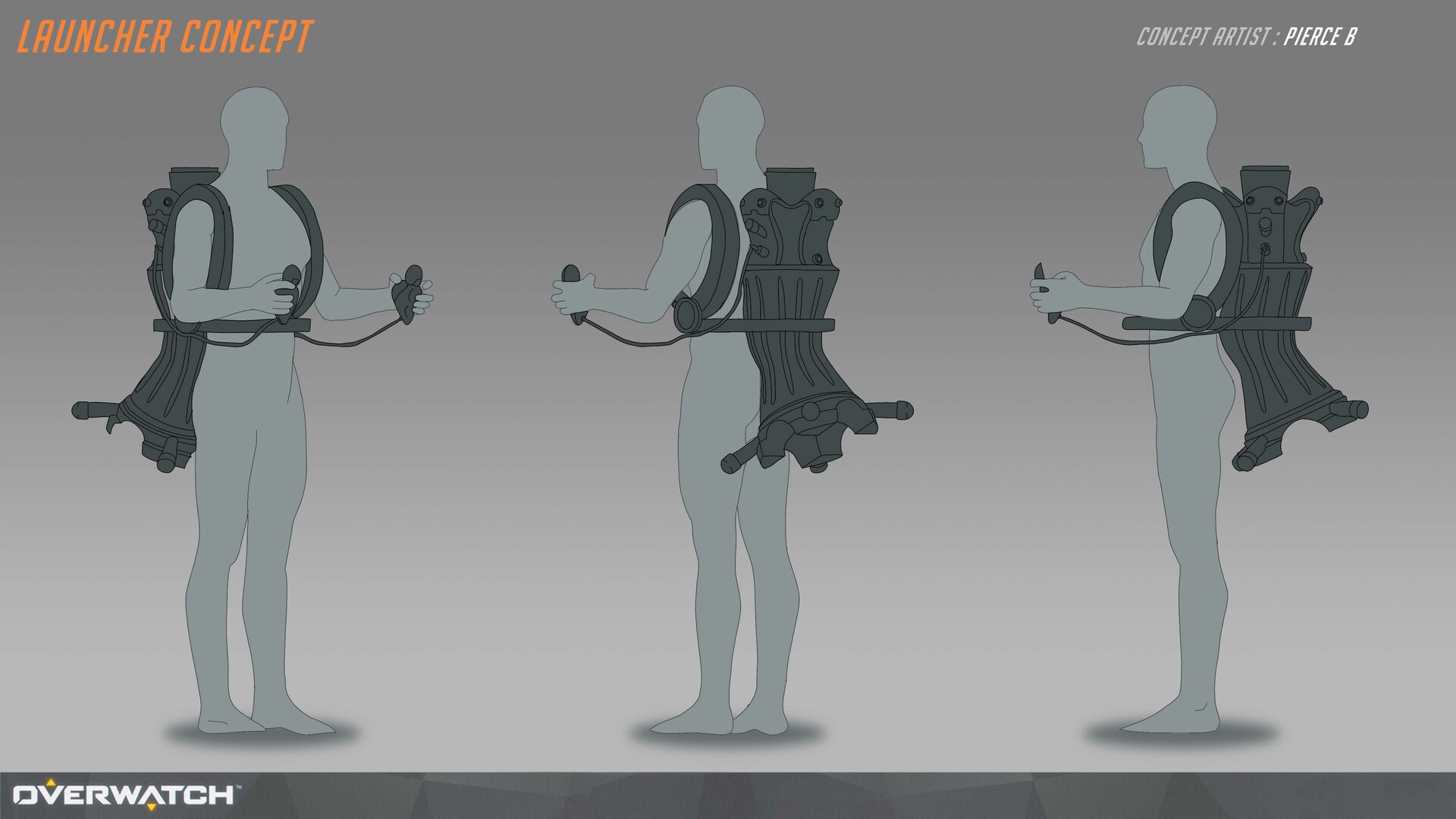 Pierce B. - Fan Art Overwatch - Launcher Concept
