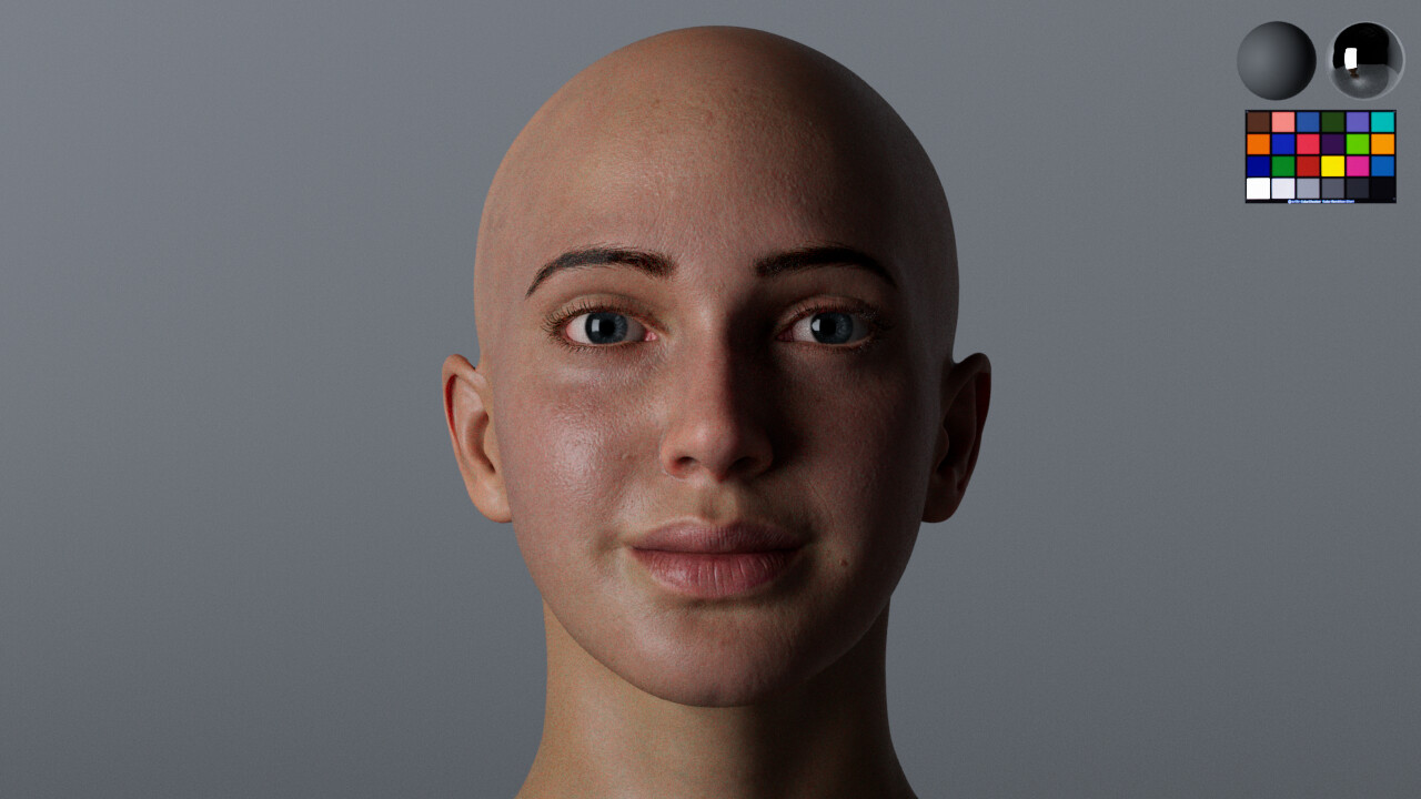 ArtStation - Female portrait WIP