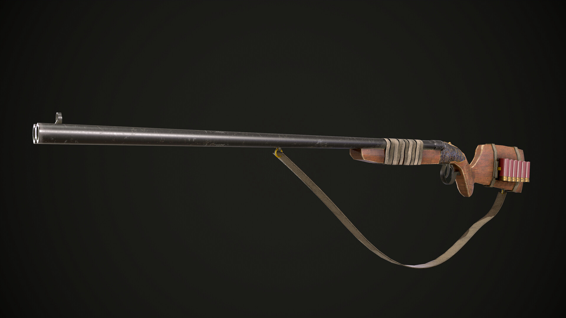ArtStation - DOUBLE BARREL RIFLE