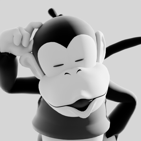 ArtStation - Diddy Kong Classic cartoons style