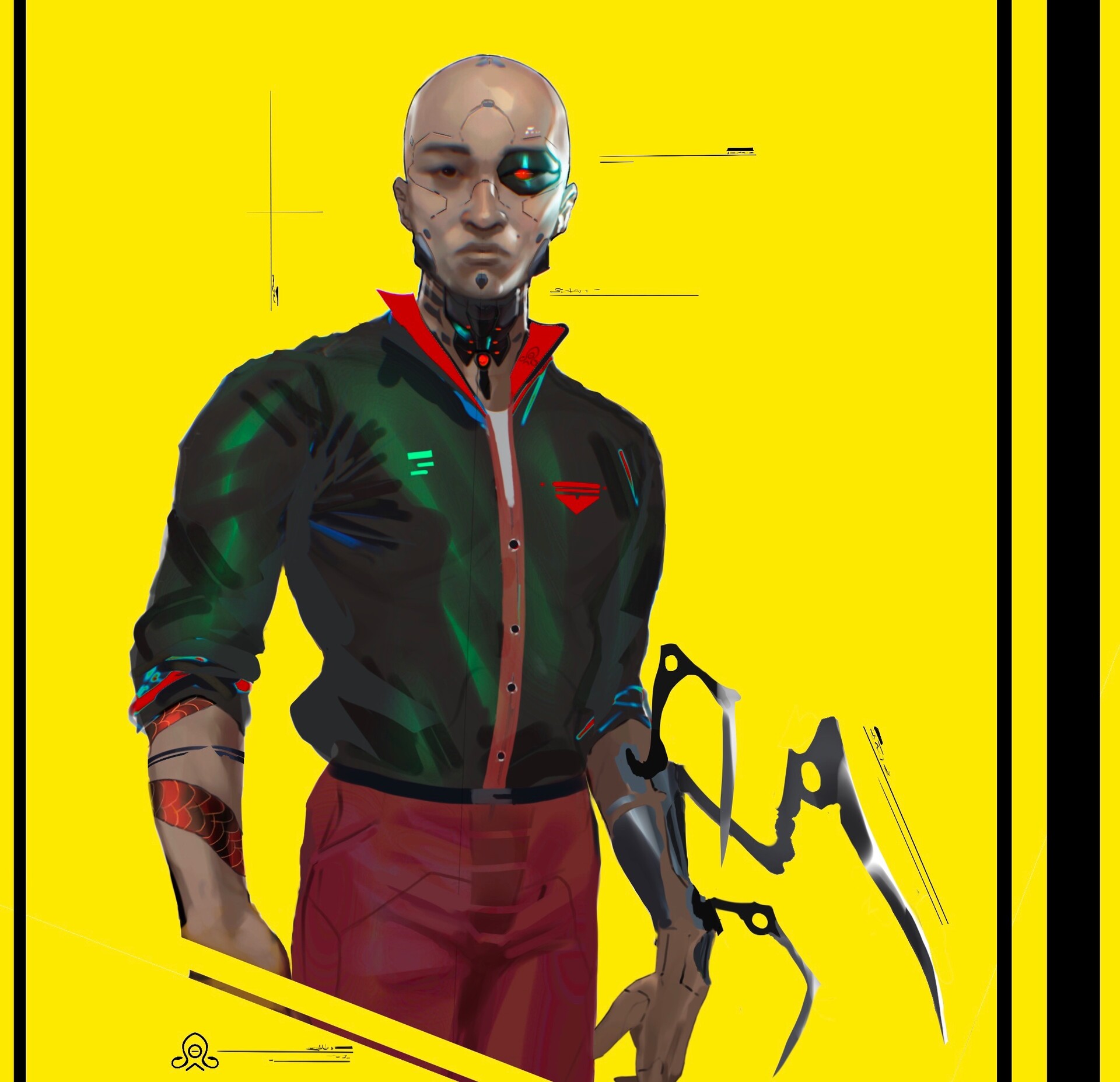 ArtStation - Character art inspired by Cyberpunk 2077