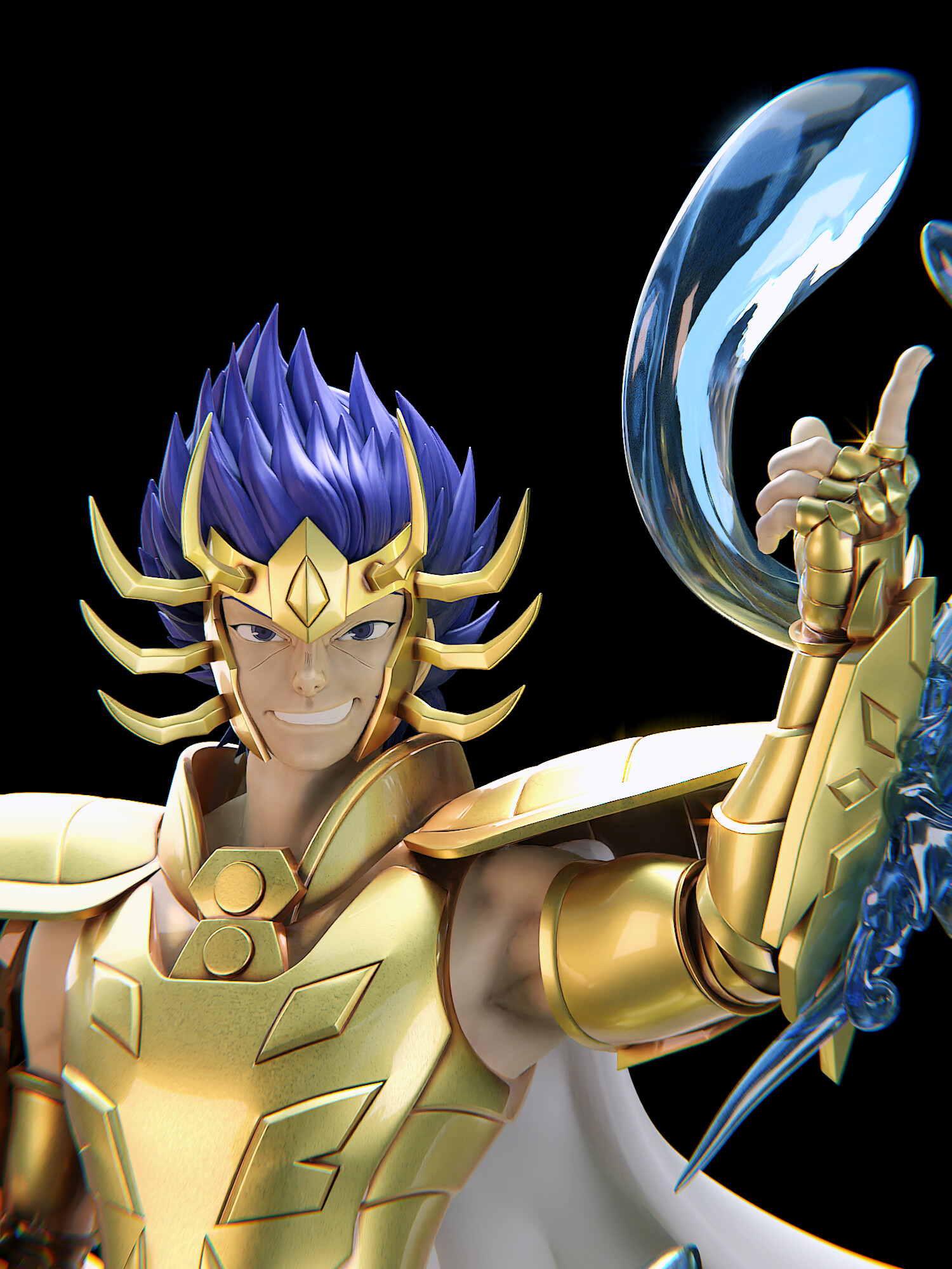 Renato Lauriano - Saint Seiya Lost Canvas - Cancer Manigold